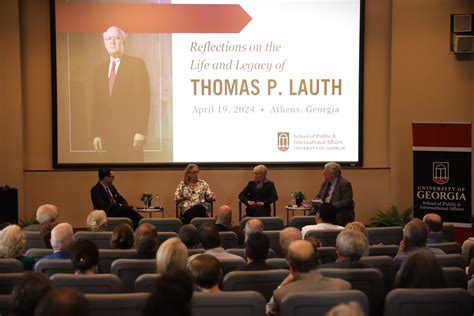 Discussion And Reception Honoring Thomas P Lauth Spia