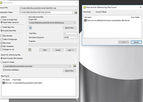 solved inventor 2017 r2 pack and go problem with saving drawings