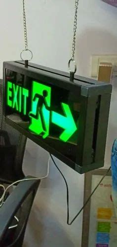 Emergency Exit LED Signage With Right Side Direction Ceiling Hanging At 2200 Piece In Pune