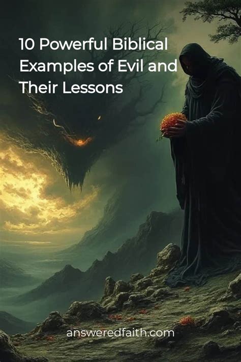 Powerful Biblical Examples Of Evil And Their Lessons