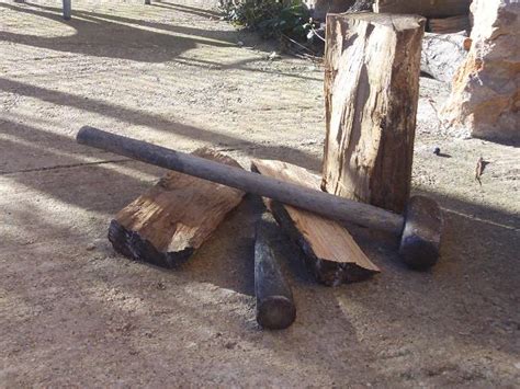 How To Use A Wood Splitting Wedge Big Granite