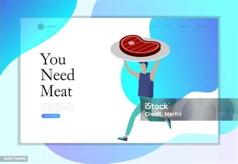 방문 페이지 템플릿 사람들이 바베큐를 준비합니다 바베큐 파티 고기를 굽는 사람들 개념적 현대와 유행 다채로운 벡터 일러스트