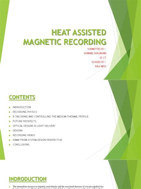 Heat Assisted Magnetic Recording Guide Pdf Optics Hard Disk Drive