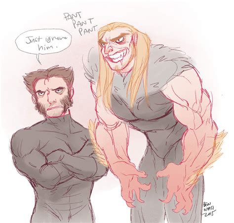 Wolverine And Sabertooth By Mainframe110 On Deviantart