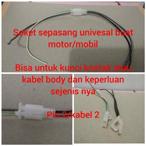 Jual Soket Sambungan Kabel Body Kunci Kontak Universal Motor Mobil Shopee Indonesia