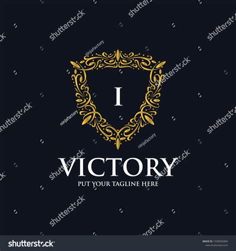 Royal Classic Shield Logo Icon Stock Vector Royalty Free 1030956904