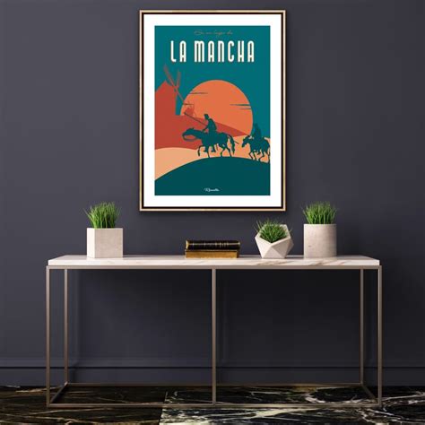 Poster Don Quijote Castilla La Mancha Art By Rennatta