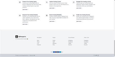 Modern Hosting Website Template Builtbybit