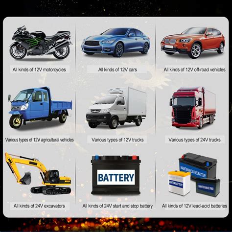 1224v Bil Batterilader Helautomatisk Berøringsskj Grandado