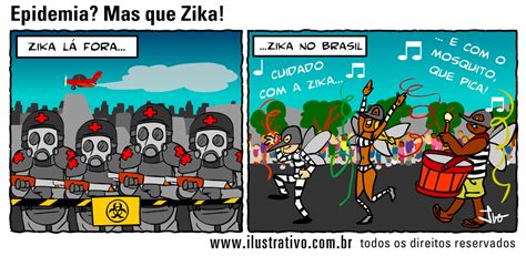 Tirinha Epidemia De Zika Vírus Ilustrativo