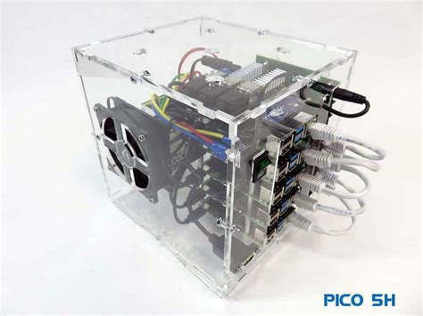 Pico 5 Raspberry Pi4 Cluster 8gb Picocluster Desktop Datacenter Pico 5 Raspberry Pi4 Cluster 8gb Picocluster Desktop Datacenter