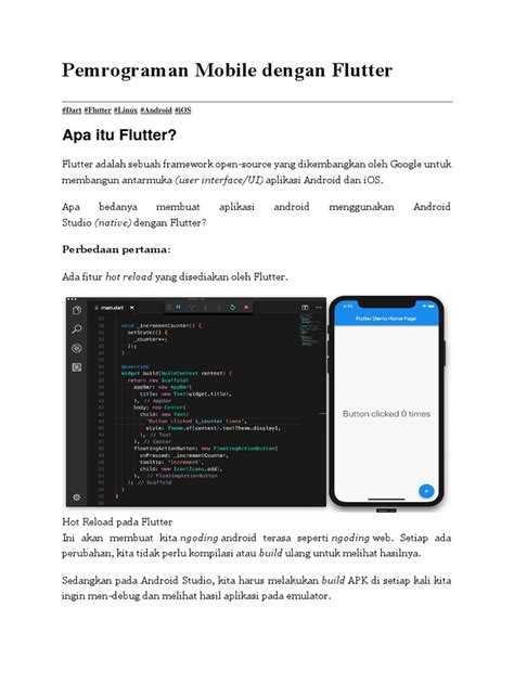 Pemrograman Mobile Dengan Flutter Meet 6 Pdf