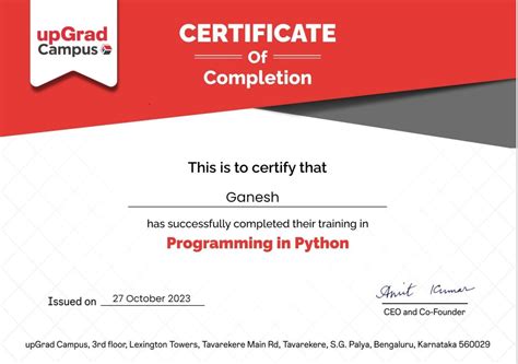 Ganesh Devarkonda On Linkedin Python Programming Upgradcampus