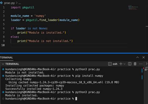 Checking If A Module Is Installed And Install It Within The Code Askpython