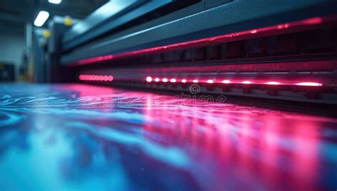 Large Format Printer Produces Print Material Modern Printing Machine