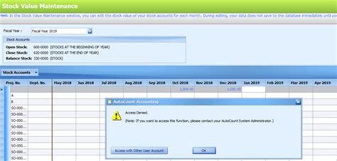 Troubleshooting Unable To Edit Stock Value Maintenance Autocount Resource Center