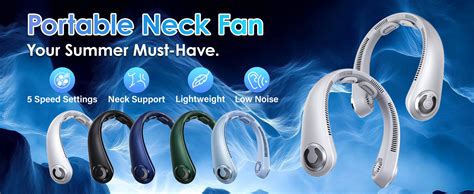 Auiiah Neck Fan Portable Personal Cooling Bladeless