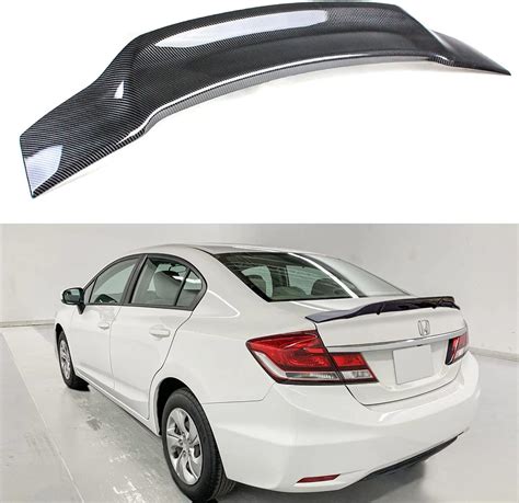 Buy R Style High Kick Duckbill Carbon Fiber Look Trunk Lid Spoiler Wing