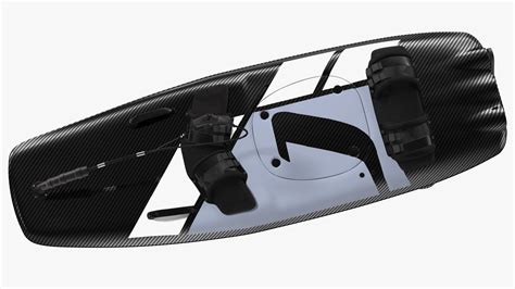 Motorised Carbon Fiber Surfboard Silver 3d Model 59 3ds Blend C4d