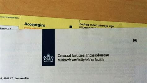 Mail Cjib Over Door Rood Rijden Is Vals
