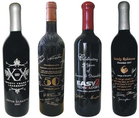 Samples Of Custom Engraved Corporate Wine Bottles Custom Wine Bottles