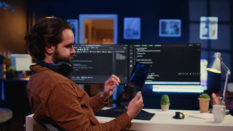 Programas Desenvolvedor Programação Dentro Casa Escritório Verificação