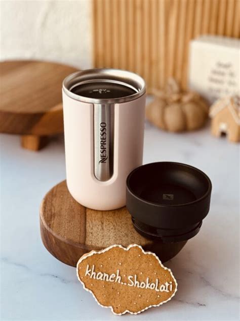 تراول ماگ اورجینال نسپرسو Nespresso صورتی فروشگاه اینترنتی خانه شکلاتی