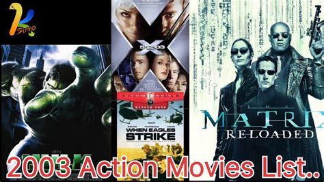 2003 All Hollywood Action Movies List In हिन्दी Youtube