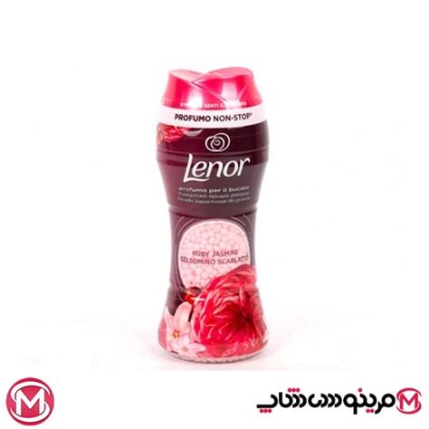خوش بو کننده لباس لنور 210گرم رایحه یاس قرمز مرینوس شاپ