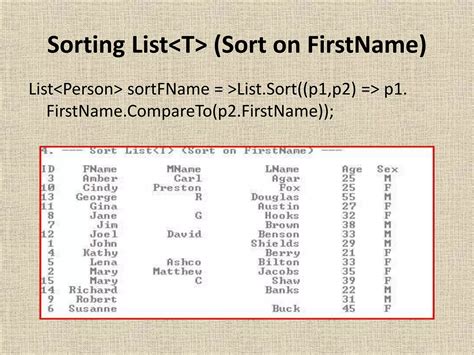 C Filtering In Generic Collections Ppt
