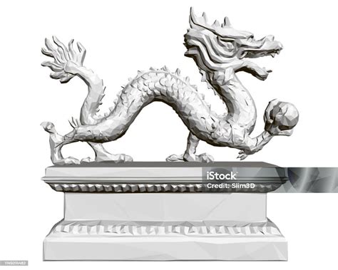 그 발에 구를 들고 스탠드에 다각형 용의 입상 3d 벡터 일러스트 0명에 대한 스톡 벡터 아트 및 기타 이미지 0명 3차원 형태 가라테 Istock