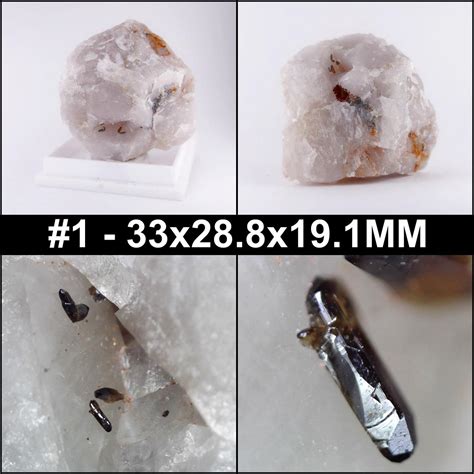 Cassiterite On Quartz From Cligga Head Perranporth Perranzabuloe