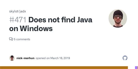 Does Not Find Java On Windows · Issue 471 · Skylotjadx · Github