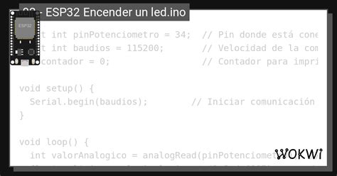 02 Esp32 Encender Un O Copy Wokwi Esp32 Stm32 Arduino Simulator