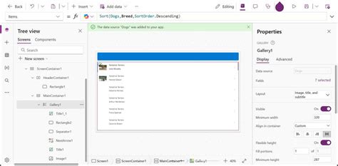 How To Use The Sort Function In Power Apps With Dynamic Column Values