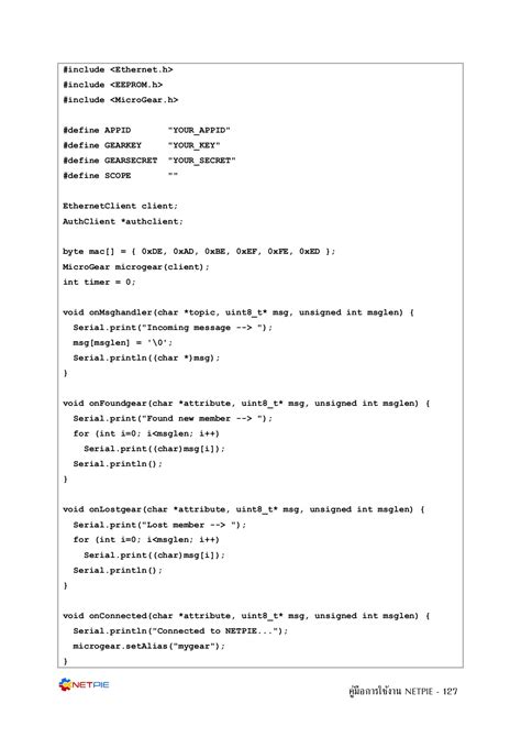 คู่มือการใช้ netpie chalermkiat deesom หน้าหนังสือ 127 พลิก pdf ออนไลน์ pubhtml5