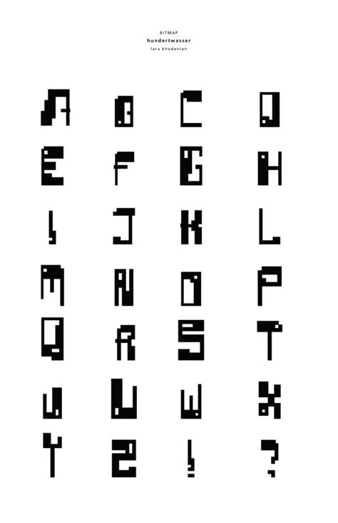 10 Best Bitmap Alphabet Images On Pinterest Alpha Bet Alphabet And Typography