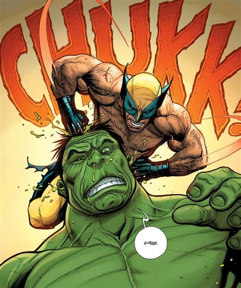Comic Panels Marvel Characters Hulk Wolverine Art