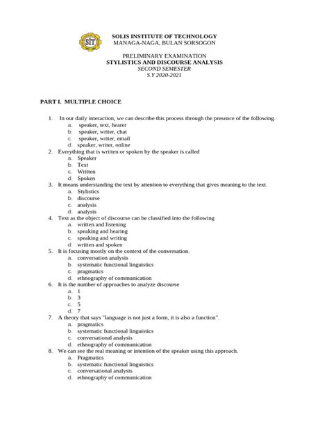 Stylistics And Discourse Analysis Pdf Word Semantics