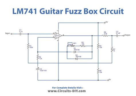 3 Circuits Of Guitar Fuzz Box And Fader Control Circuit Electronics