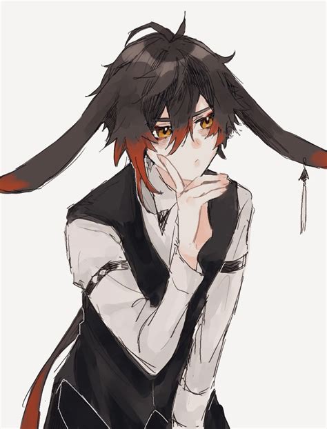 Anime Boy With Bunny Ears
