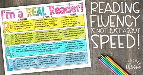 Reading Fluency Is Not Just About Speed • Teacher Thrive