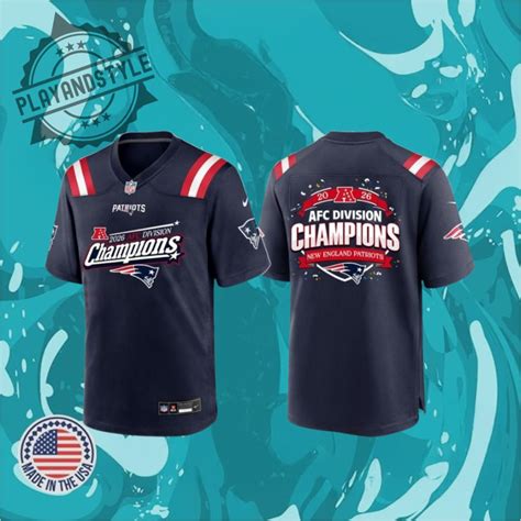 New England Patriots Afc Division Champions 2026 Fan Football Jersey