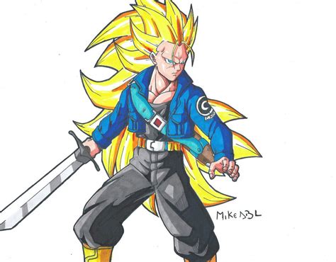 Trunks In SSJ Scan By MikeES On DeviantArt