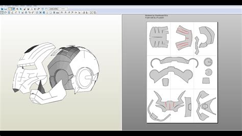 Как сделать шлем железного человека из картона Youtube
