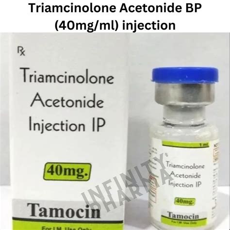 Triamcinolone Acetonide Bp 40mg Ml Injection Triamsal Injection