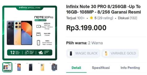 Infinix Note Pro Harga Dan Spesifikasi Lengkap Terbaru