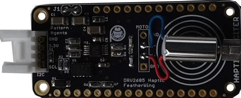 patternagents agent drv2605 featherwing haptic driver board