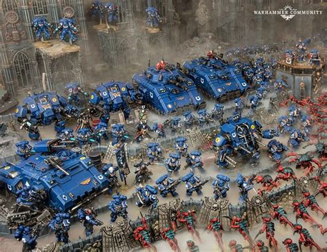 Ultramarine Army 40k Space Marine Warhammer Warhammer 40k Artwork