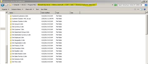 What Are The Files Used For Ssas Storage Stack Overflow